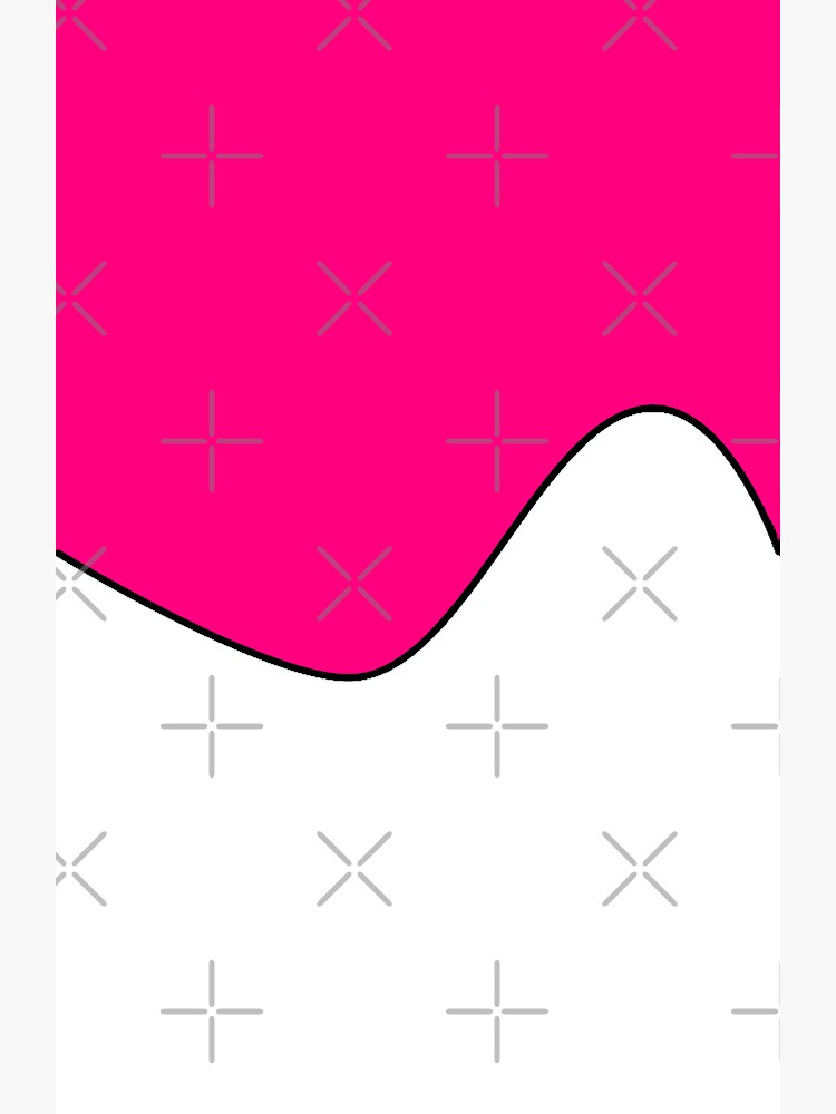 "GEOMETRIC TWO TONE WAVE PATTERN BRIGHT PINK AND White" Sticker by ...