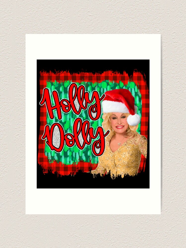 "Funny Christmas Cute Country Music Dolly Parton Holly Dolly Santa ...