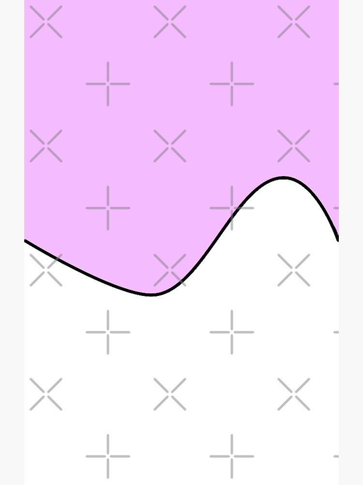 "GEOMETRIC TWO TONE WAVE PATTERN BRILLIANT LAVENDER AND WHITE" Sticker ...