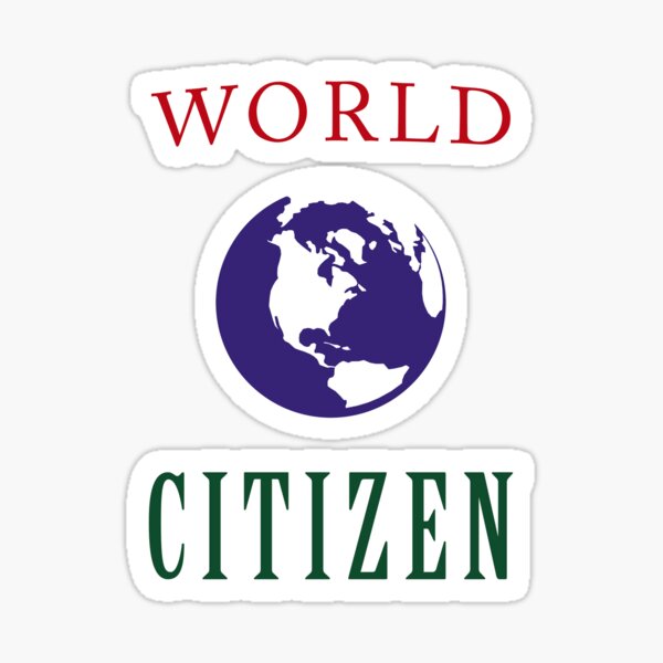 "World Citizen" Sticker by NoizProject | Redbubble