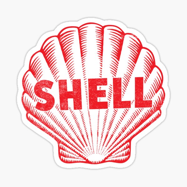 "Shell Logo" Sticker by zeldiarah | Redbubble