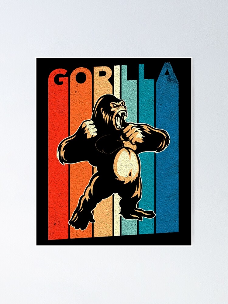 "Gorilla Tag - Cool Gorilla Vintage Retro T-Shirt - Gorillas Costume ...