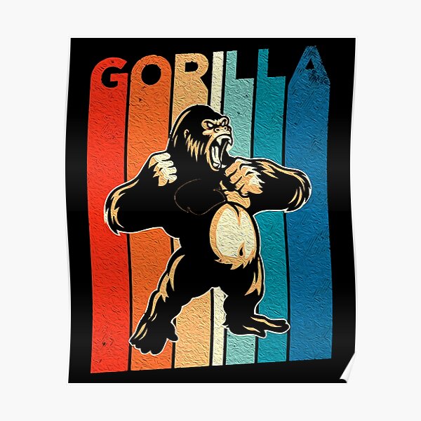 "Gorilla Tag - Cool Gorilla Vintage Retro T-Shirt - Gorillas Costume ...