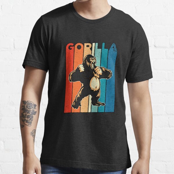 "Gorilla Tag - Cool Gorilla Vintage Retro T-Shirt - Gorillas Costume" T ...