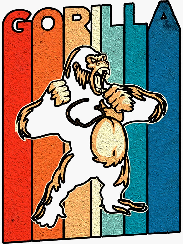 "Gorilla Tag - Cool Gorilla Vintage Retro T-Shirt - Gorillas Costume ...