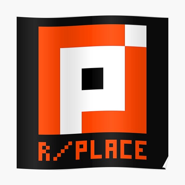 "Reddit r/place logo" Poster by techmarch | Redbubble