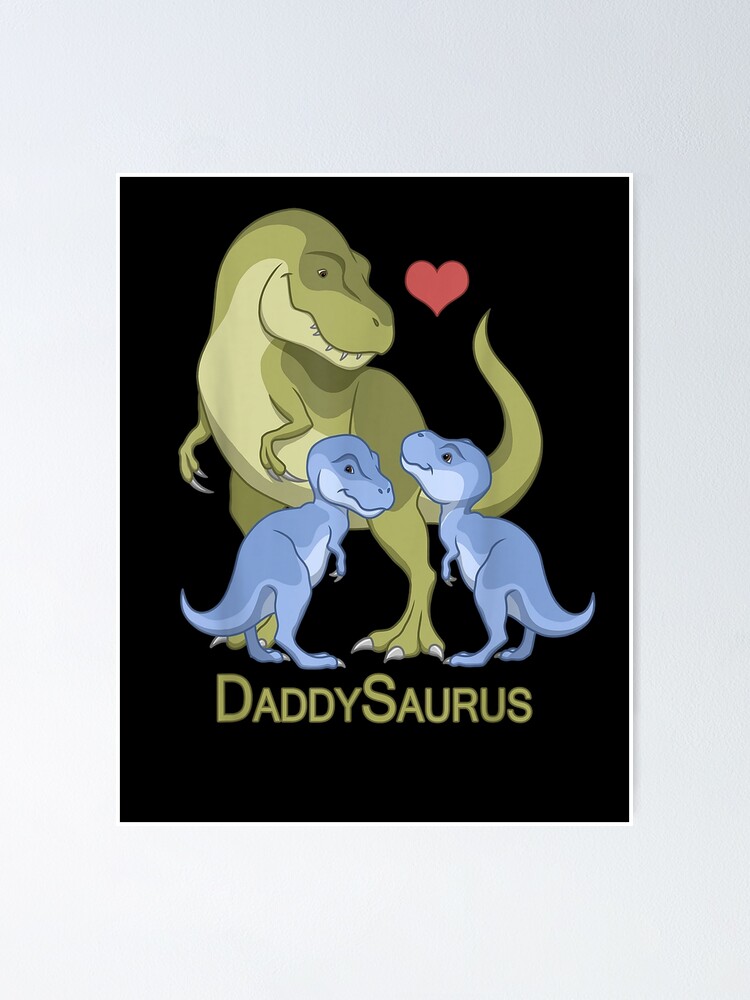 "Mens Daddysaurus T Rex Father Amp Twin Baby Boy Dinosaurs, Team, für ...