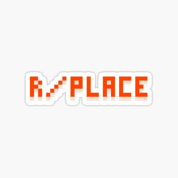 "Reddit r/place logo" Sticker by techmarch | Redbubble
