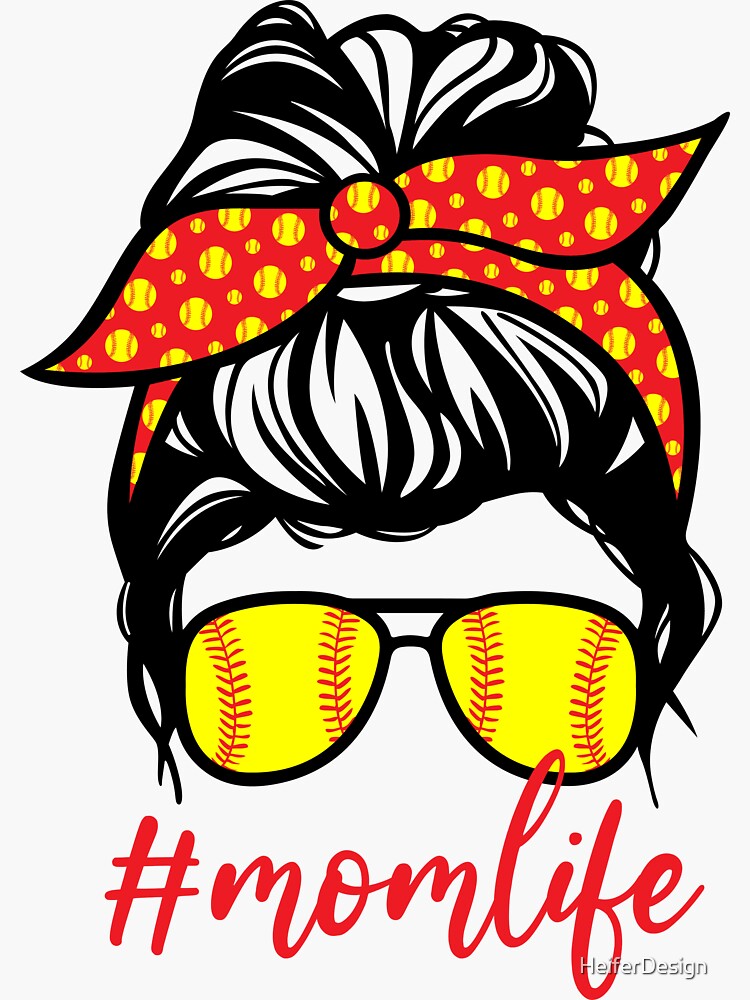 " mom life " Sticker for Sale by HeiferDesign | Redbubble