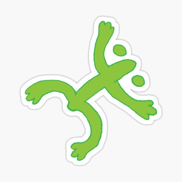 "Taino Coqui Neon" Sticker for Sale by Cropfactorgroup | Redbubble