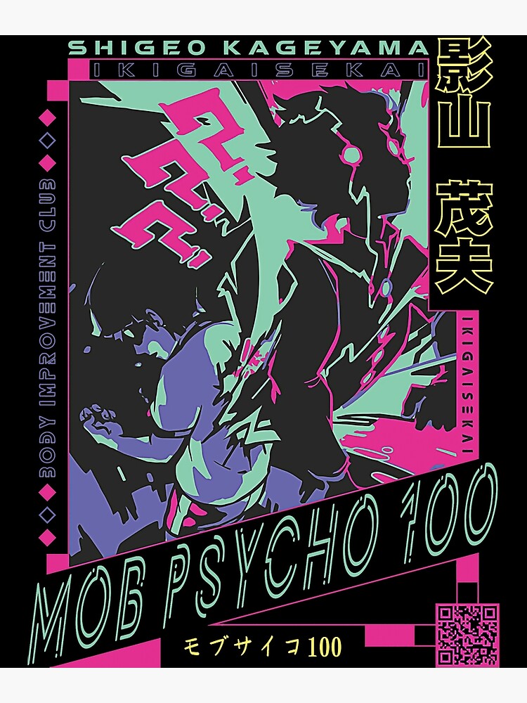 "Mob Psycho 100 Mob Psycho 100" Poster for Sale by kangsgeroi | Redbubble