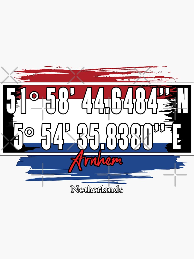 "Arnhem, Netherlands - Latitude and Longitude Novelty Geolocation ...