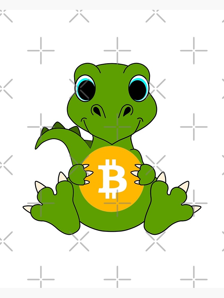 "Cartoon Cute Bitcoin Dragon" Poster for Sale by cartoon-stories ...