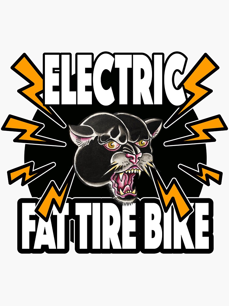 "RAD POWER BIKE #FAT-TIRE E-BIKE" Sticker by pink-magic-moon | Redbubble