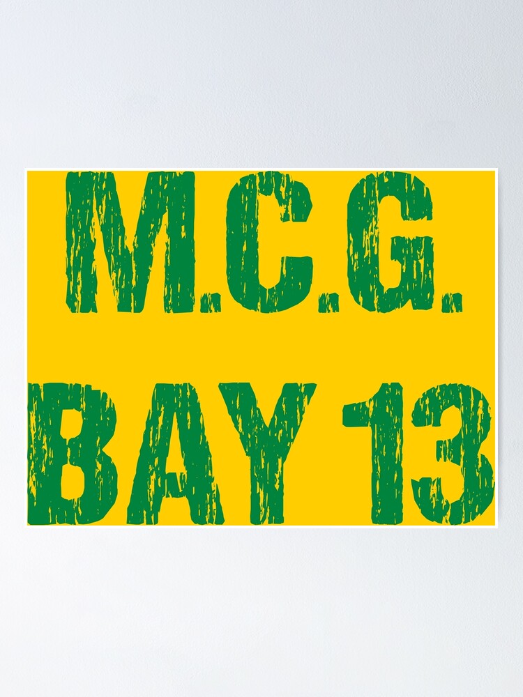 "MCG BAY 13" Poster for Sale by DomGDesign | Redbubble