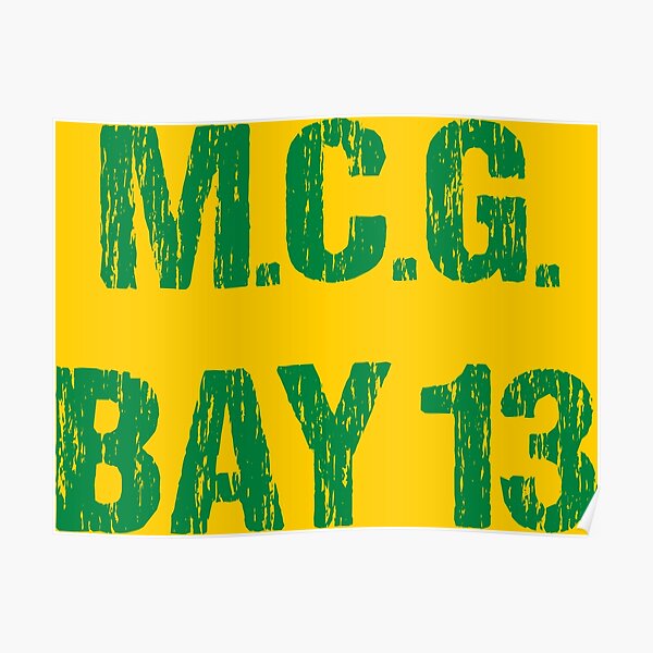 "MCG BAY 13" Poster for Sale by DomGDesign | Redbubble
