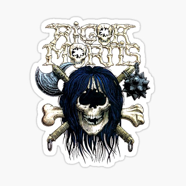 "Rigor Mortis - Classic Old School Thrash Death Heavy Metal" Sticker by ...