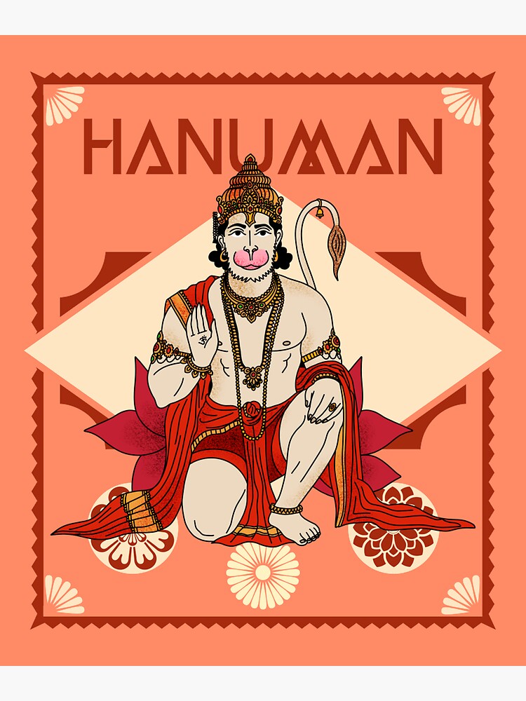 "Hanuman " Sticker by proudIndian | Redbubble