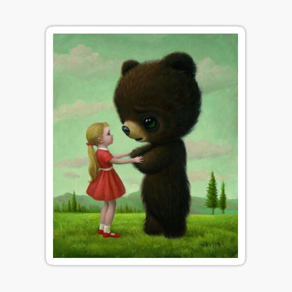 "Mark Ryden - Goodbye Bear" Sticker by NormanDalton | Redbubble