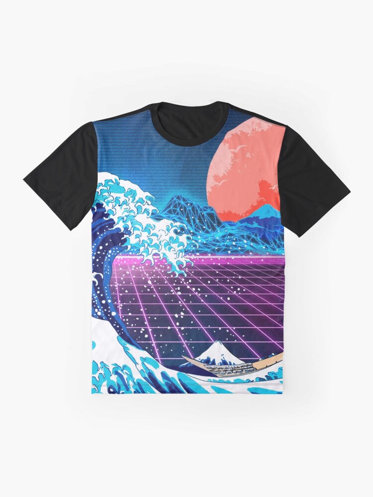 "Synthwave Space: The Great Wave off Kanagawa [synthwave/vaporwave ...