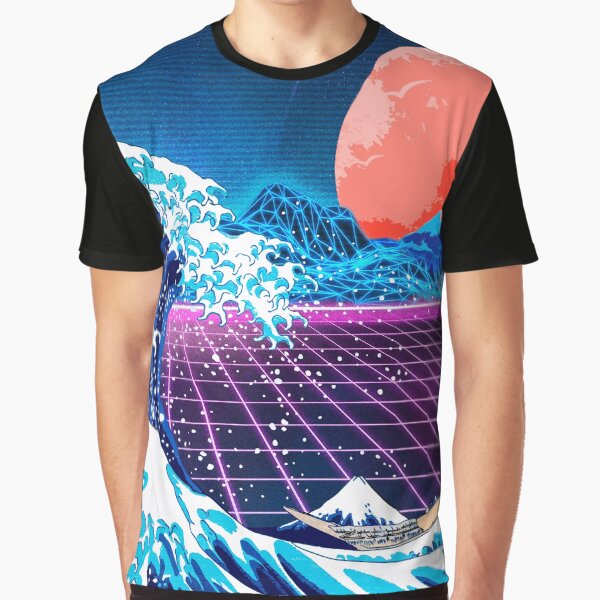 "Synthwave Space: The Great Wave off Kanagawa [synthwave/vaporwave ...