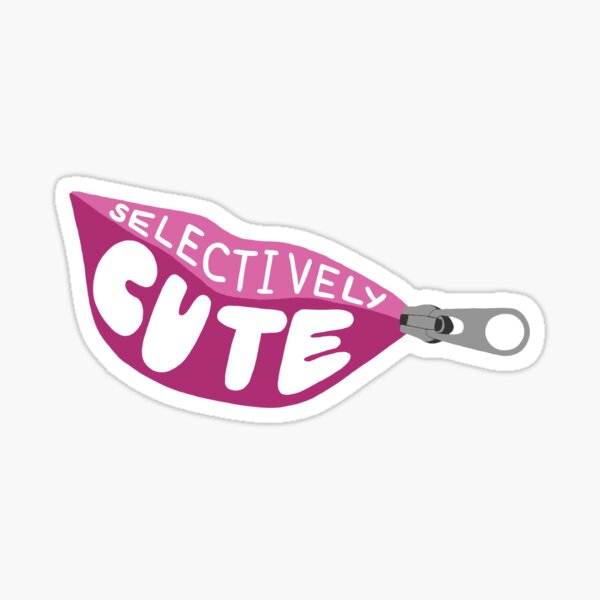 "Selectively Cute (selective mutism)" Sticker for Sale by aureateAubade ...