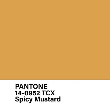 "PANTONE 14-0952 TCX Spicy Mustard" Poster for Sale by princessmi-com ...