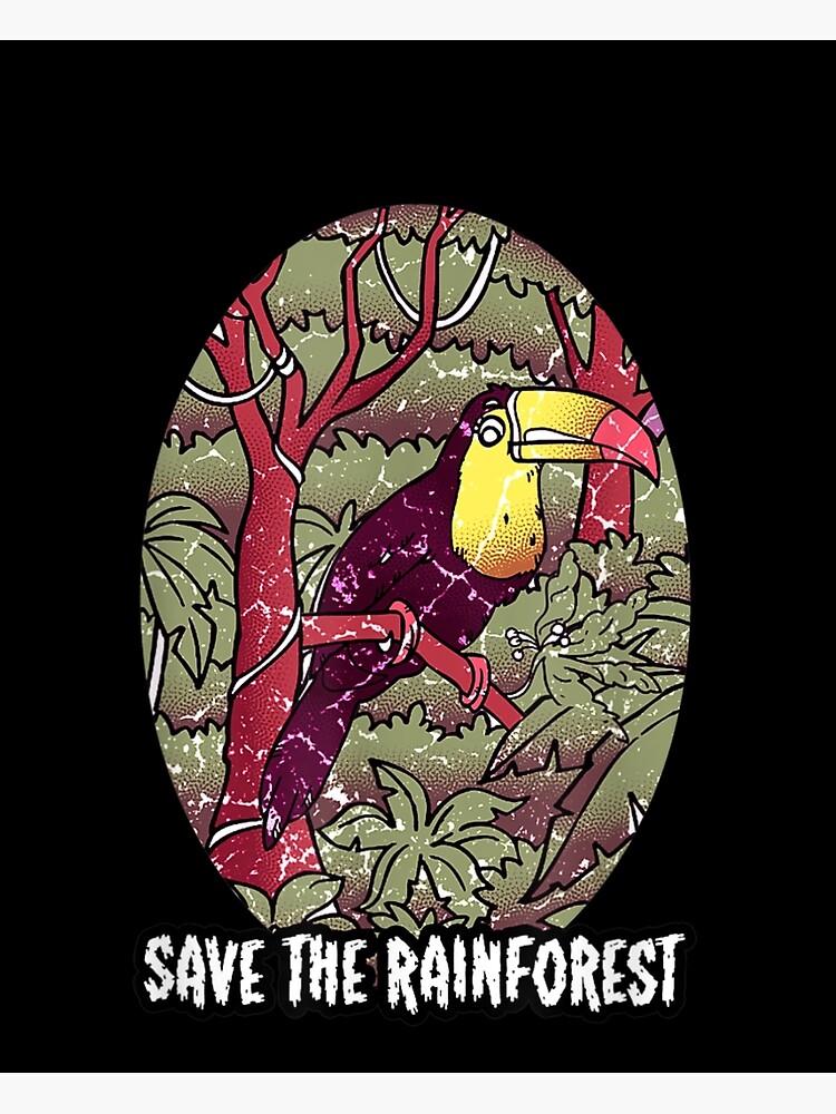 "Earth Day Save The Rainforest Jungle Vintage" Poster by DerejeWolde ...