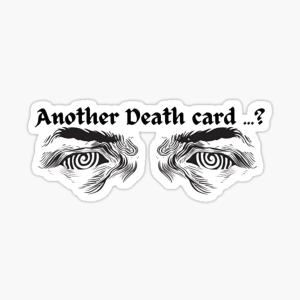 "Inscryption Another Death Card" Sticker by USARTDESIGNGOOD | Redbubble