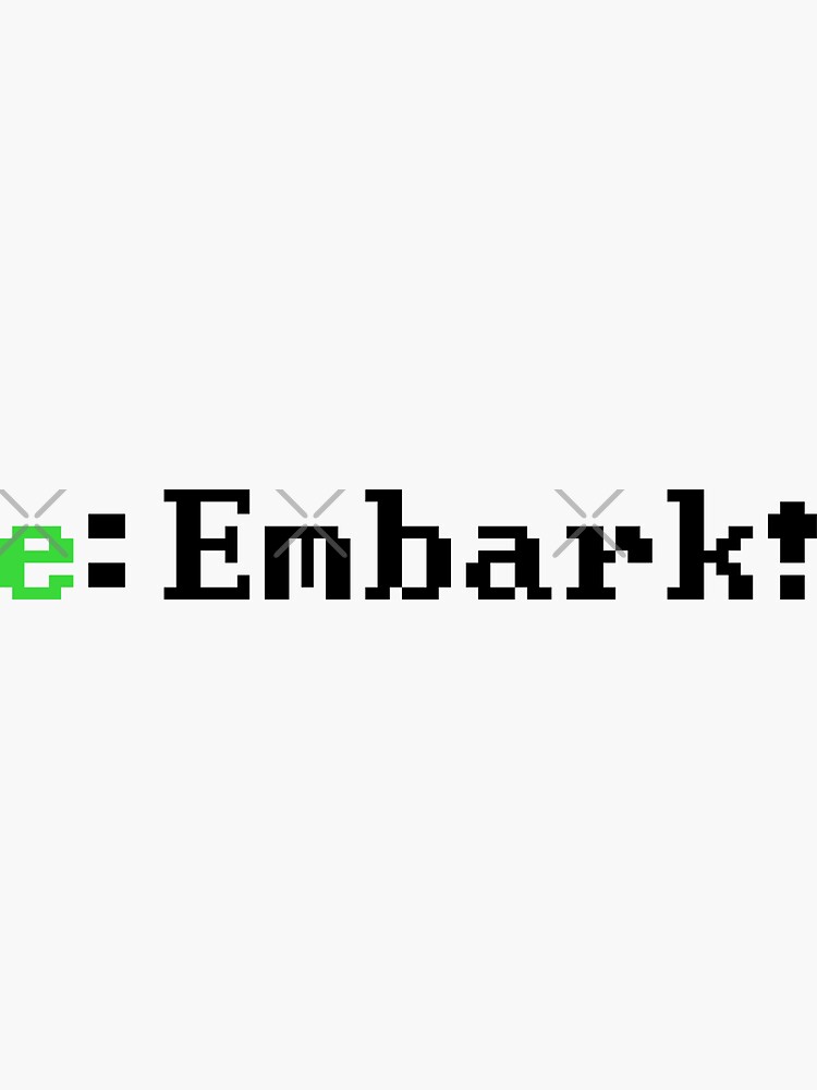 "Embark!" Sticker by ShapeAI | Redbubble