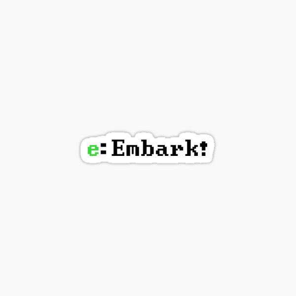 "Embark!" Sticker by ShapeAI | Redbubble