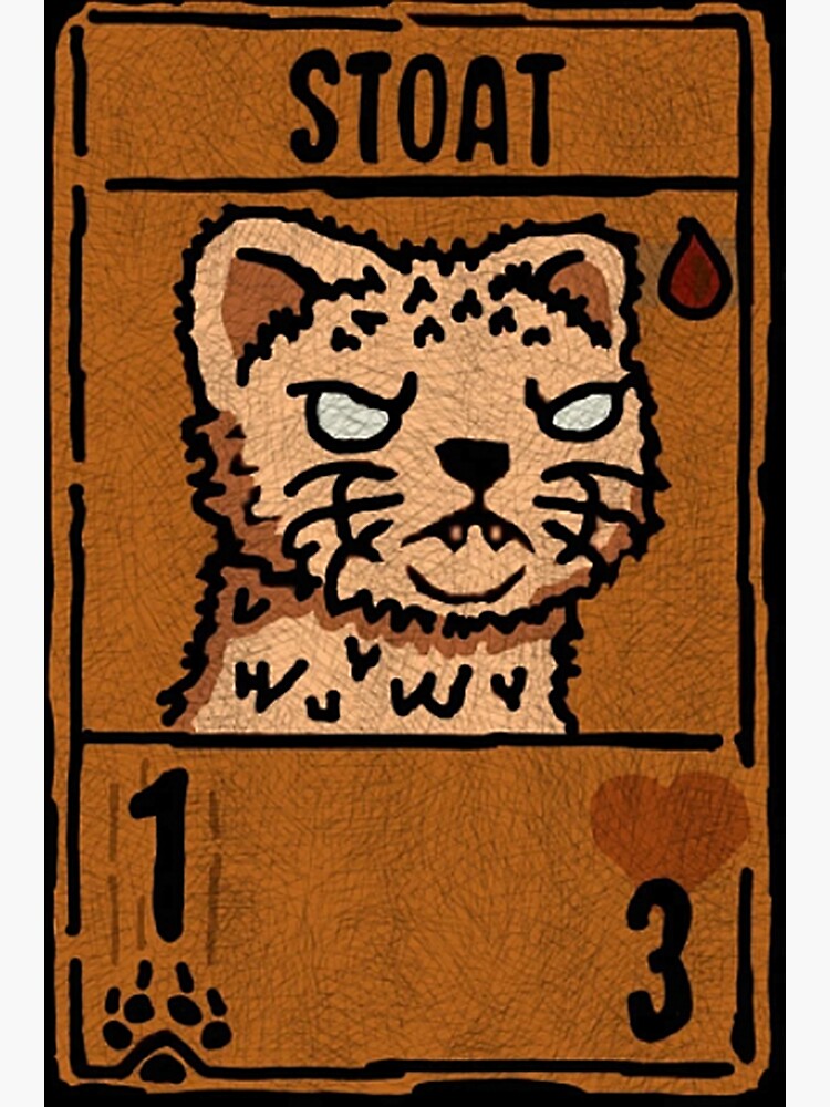 "Inscryption Stoat" Sticker by USARTDESIGNGOOD | Redbubble