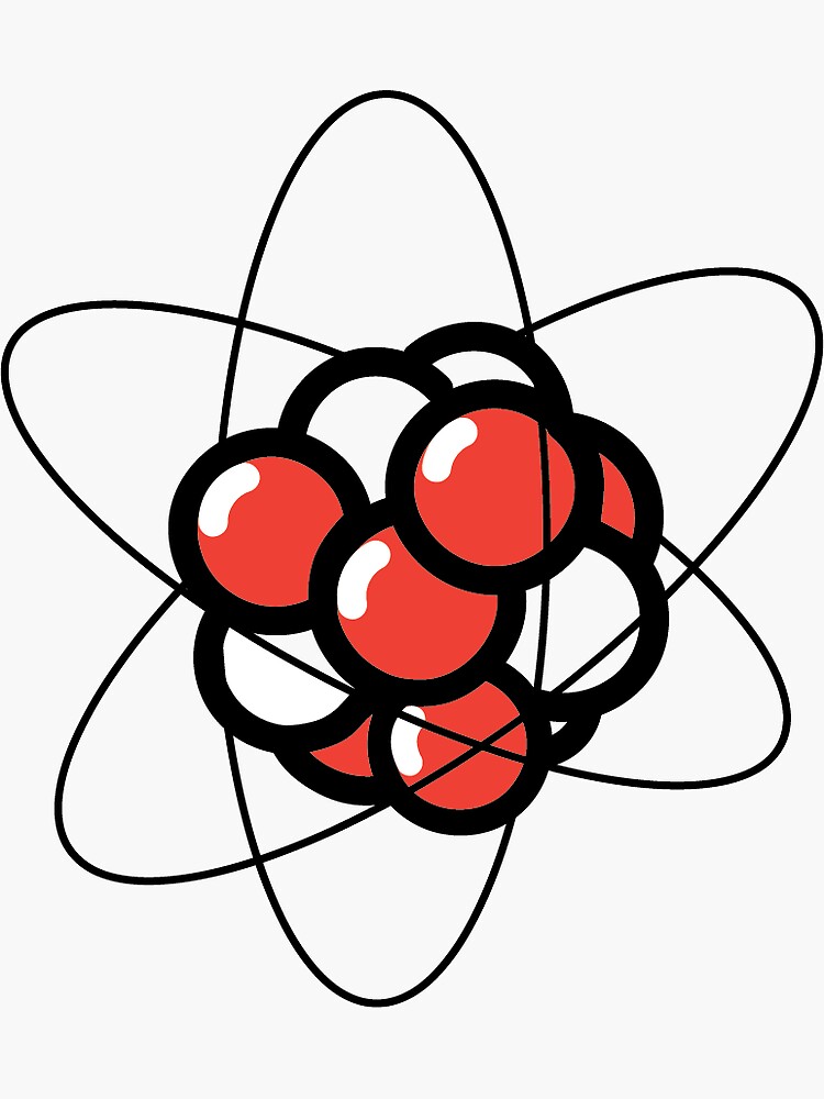 "Cute Atom" Sticker by atiemann97 | Redbubble