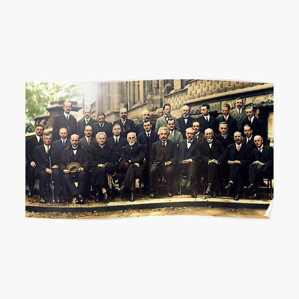 "Einstein Scientists Group 1927" Poster for Sale by Artyblender | Redbubble