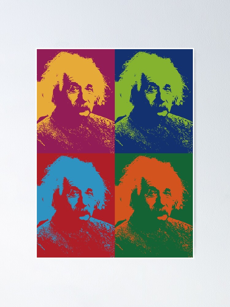 "Einstein 2X2" Poster for Sale by Art-Inn | Redbubble
