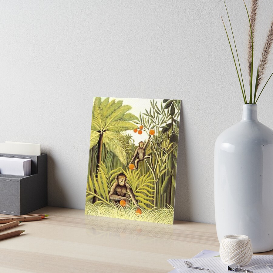 "The Monkeys In The Jungle by Henri Rousseau - French Painters Art" Art ...