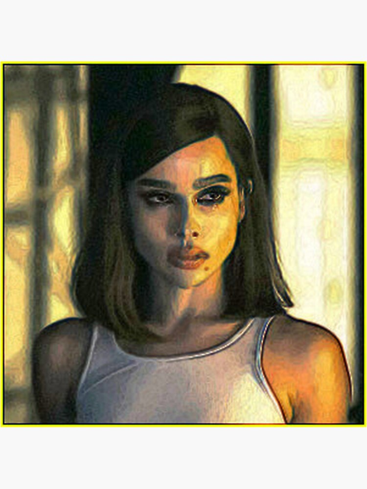 "Zoe Kravitz " Sticker for Sale by Akawe-Design | Redbubble