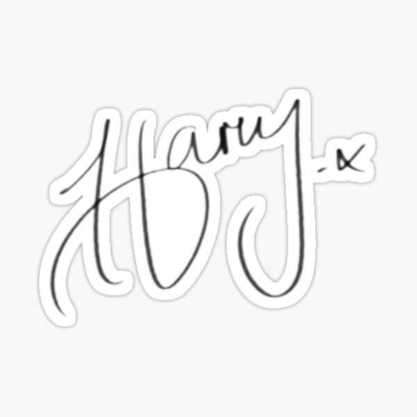 "Harry Styles Autograph" Sticker by knightkid3 | Redbubble