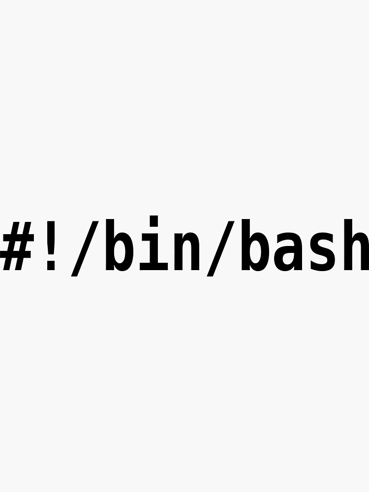 "Bin Bash" Sticker by TonyaVarney | Redbubble