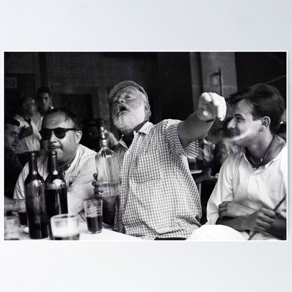"Ernest Hemingway Drinking with Friends at a Bar in Havana Cuba 1959 ...