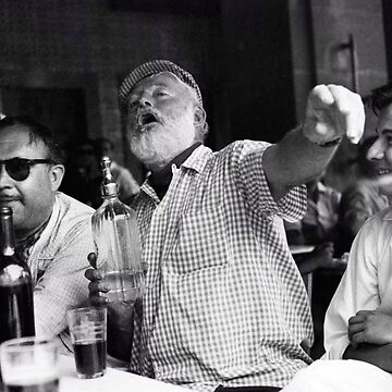 "Ernest Hemingway Drinking with Friends at a Bar in Havana Cuba 1959 ...