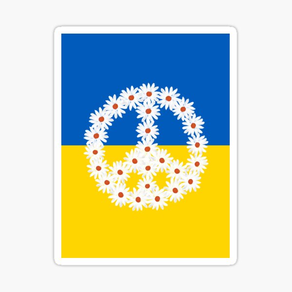 "No War in Ukraine" Sticker by cafelab | Redbubble