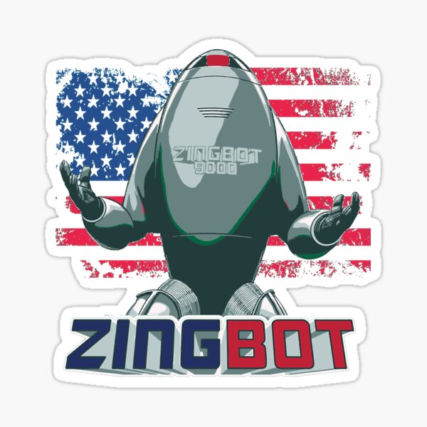 Zingbot Stickers | Redbubble
