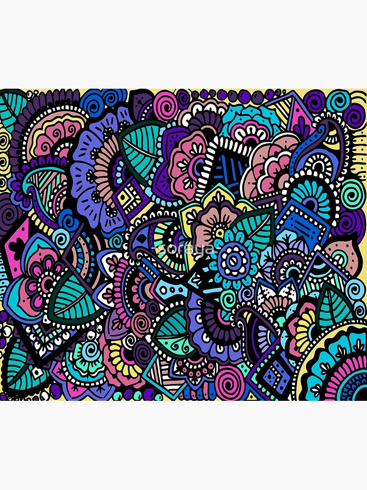 "Zentangle colors" Poster by -soraya- | Redbubble