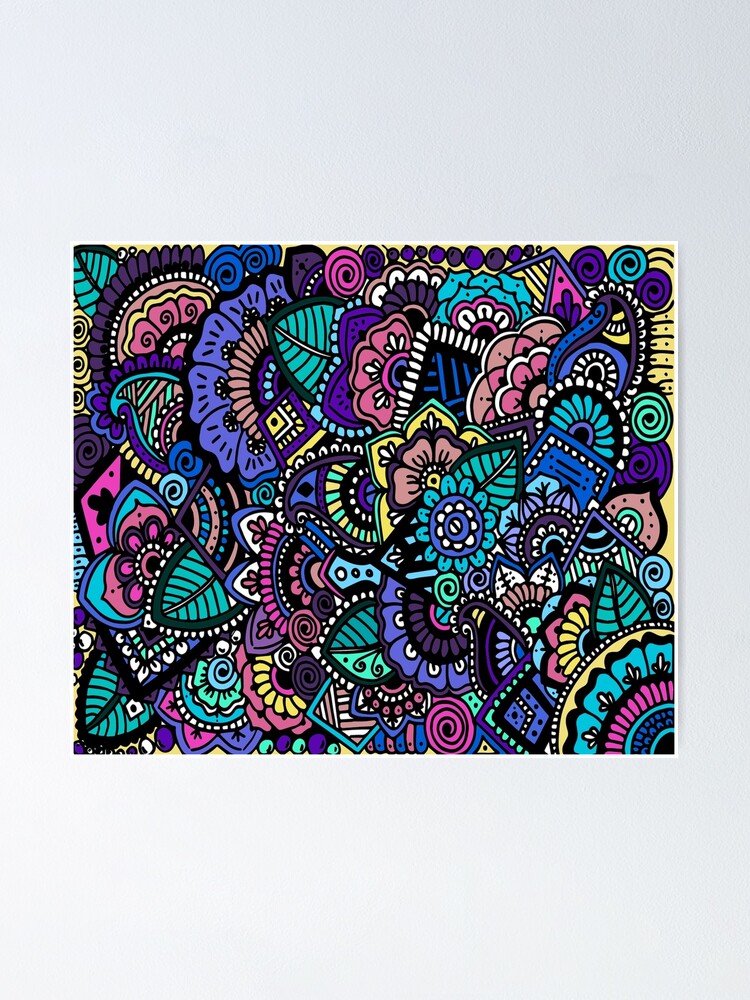 "Zentangle colors" Poster by -soraya- | Redbubble