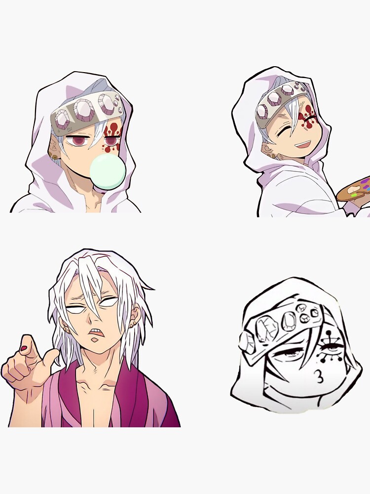 "Tengen Uzui Demon slayer pack" Sticker by popshopcorn | Redbubble