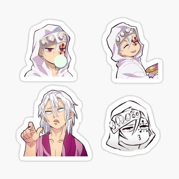 "Tengen Uzui Demon slayer pack" Sticker by popshopcorn | Redbubble