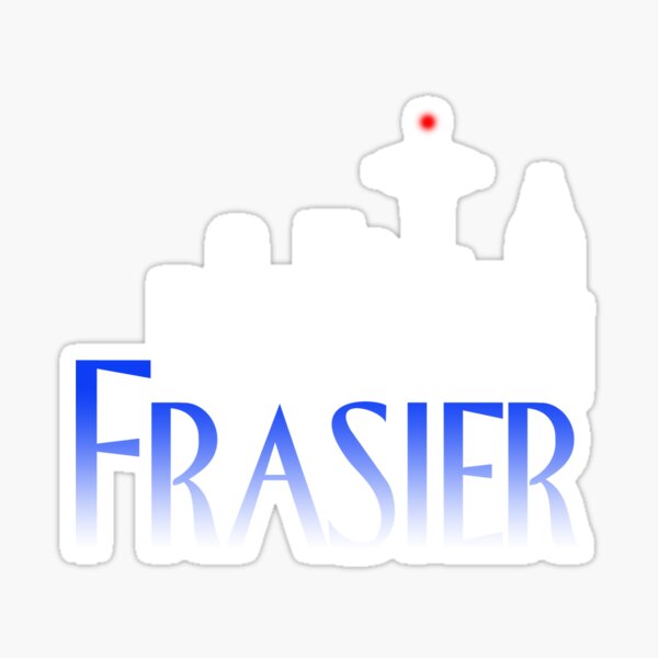 "Frasier Crane Tribute Gift Fan" Sticker by VitaWeber | Redbubble