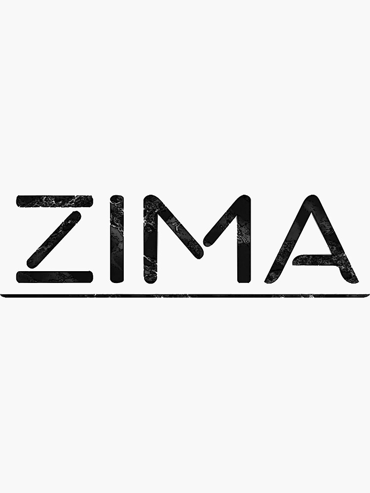 "ZIMA " Sticker for Sale by TraceyLe5836 | Redbubble