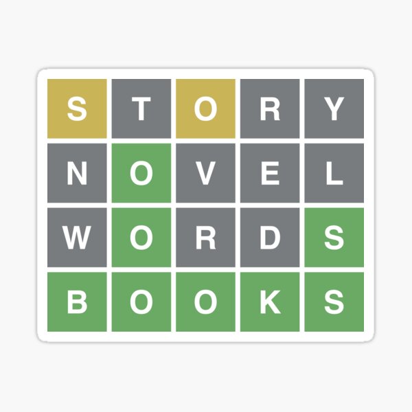 "Story Novel Words Books Wordle" Sticker for Sale by indiebookster ...